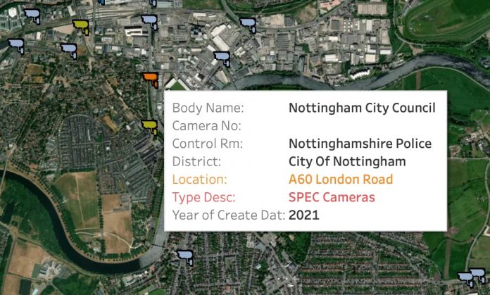 Updated 2021: Nottinghamshire Speed Cameras - Map of all bus lane, red ...