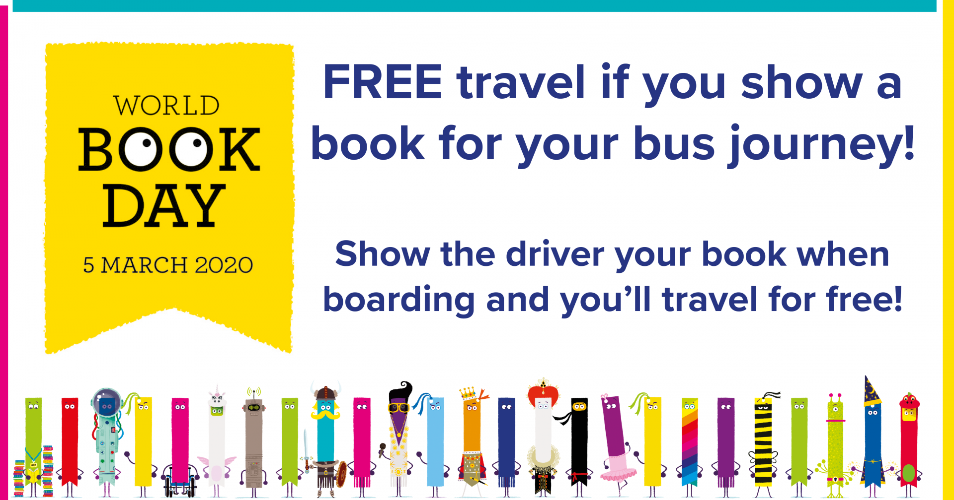World Book Day: Free bus travel with NCT if you show your driver a book ...