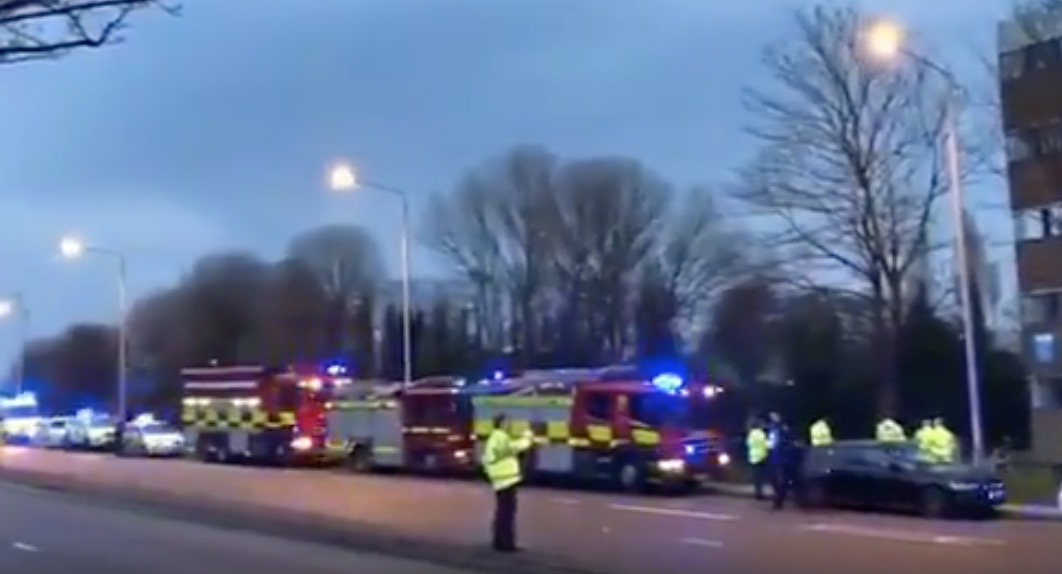 Video: Fantastic tribute to NHS and carers from Notts Fire and Police ...