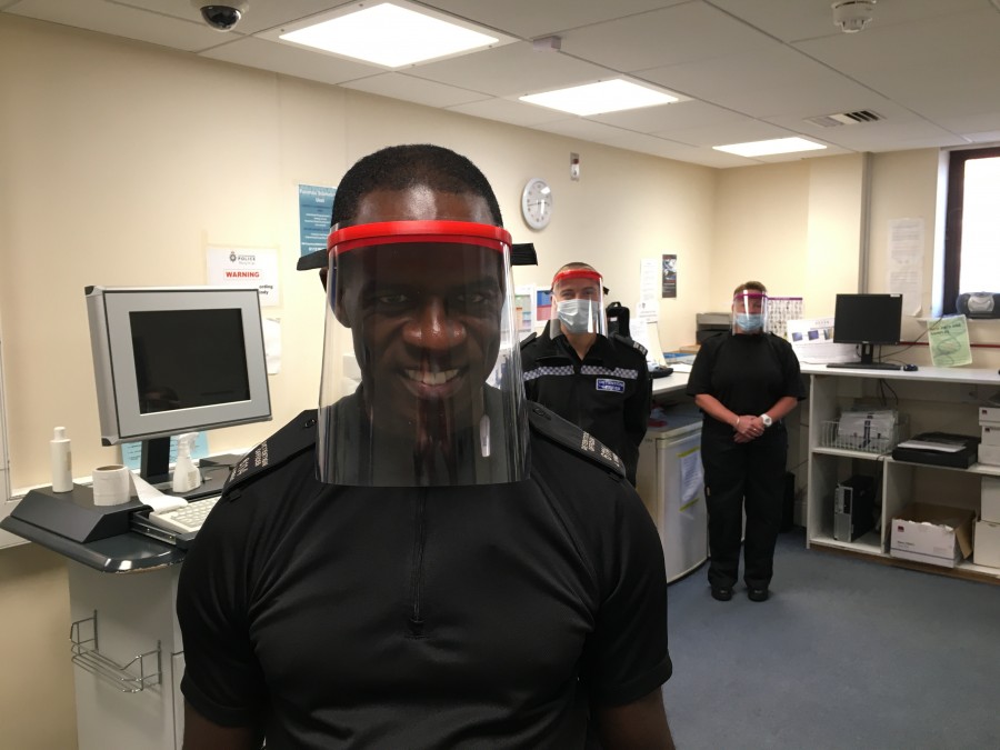 Face visors to be used by Notts Police custody suite staff | West ...