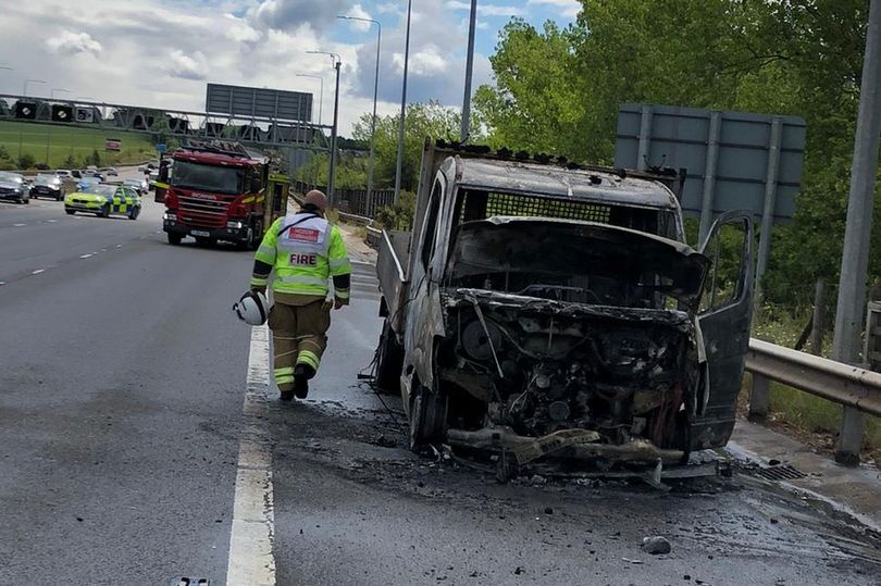 M1 J27 - J28 delays after van fire | West Bridgford Wire