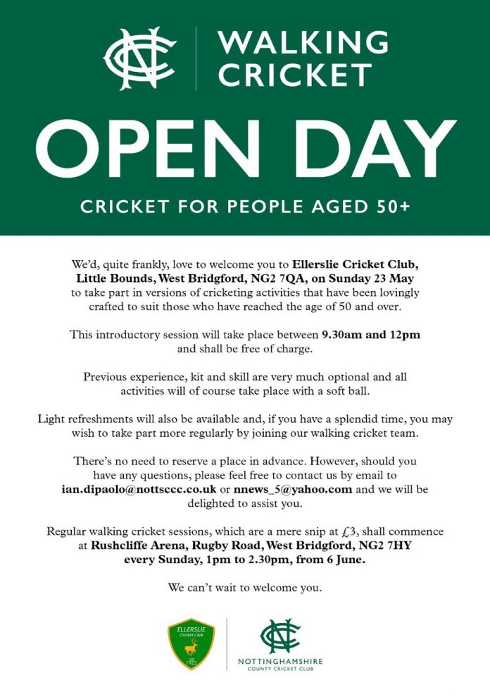 Ellerslie Cricket Club announces West Bridgford Open Day for Walking ...