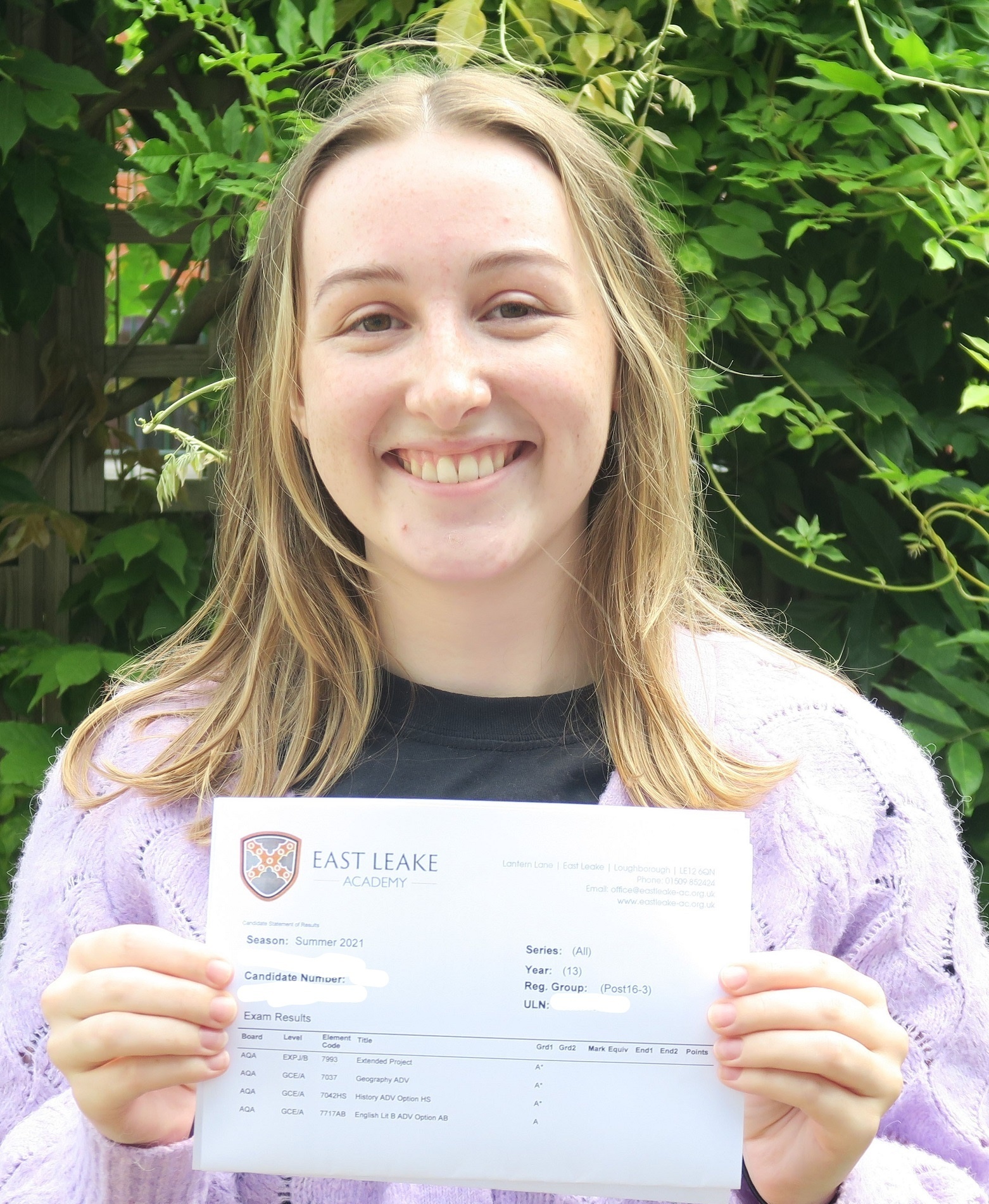 Pictures: East Leake Academy A level results day | West Bridgford Wire