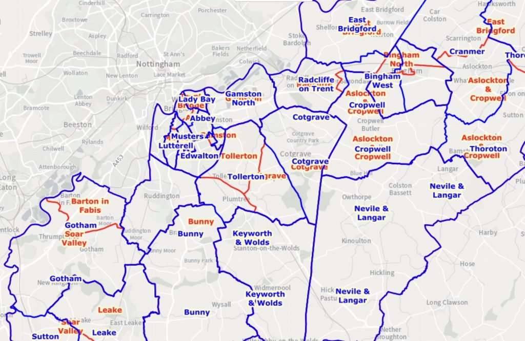 Have your say on a new political map for Rushcliffe Borough Council ...