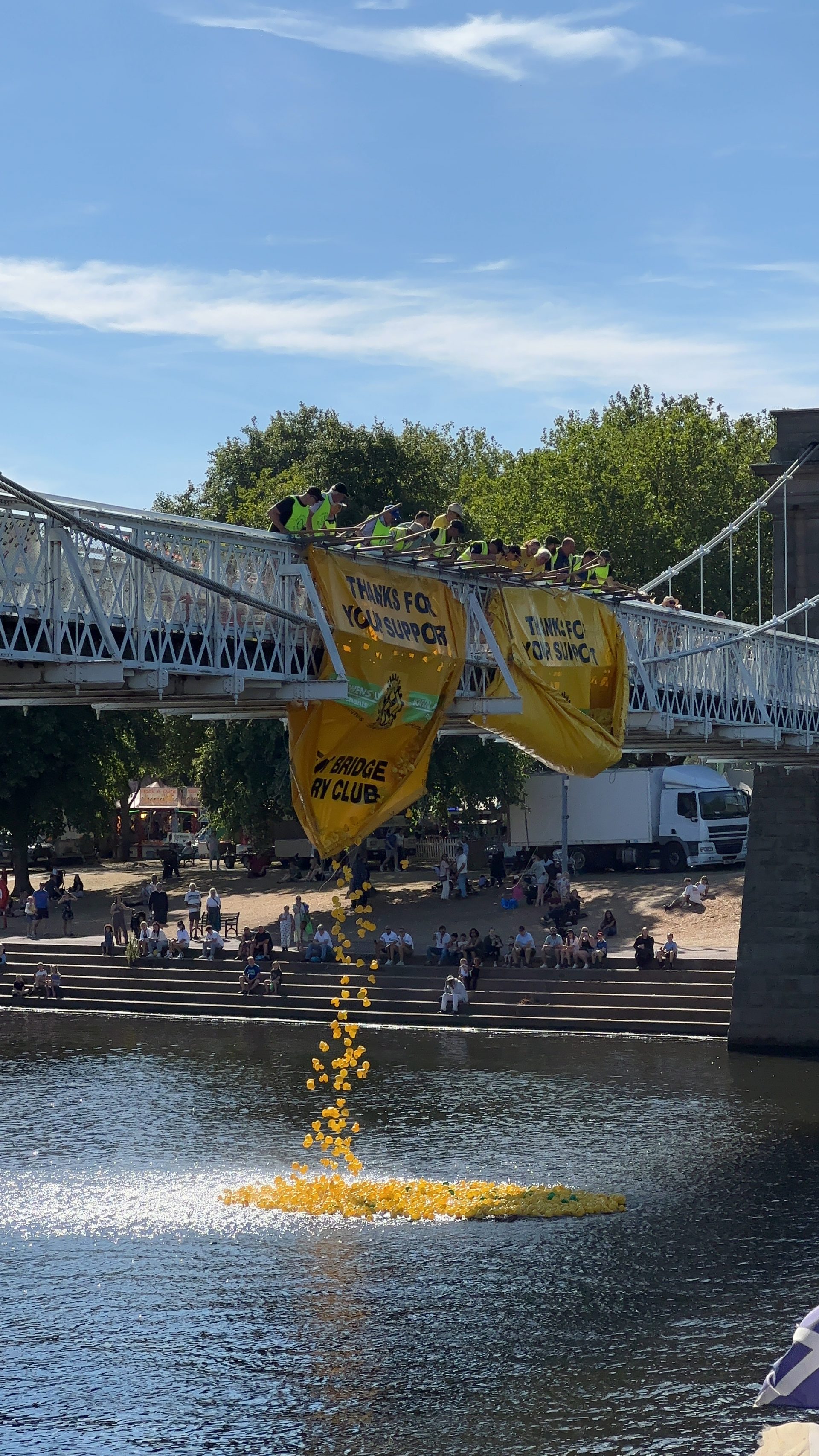Pictures: The Great Nottingham Duck Race off to a flying start...almost ...
