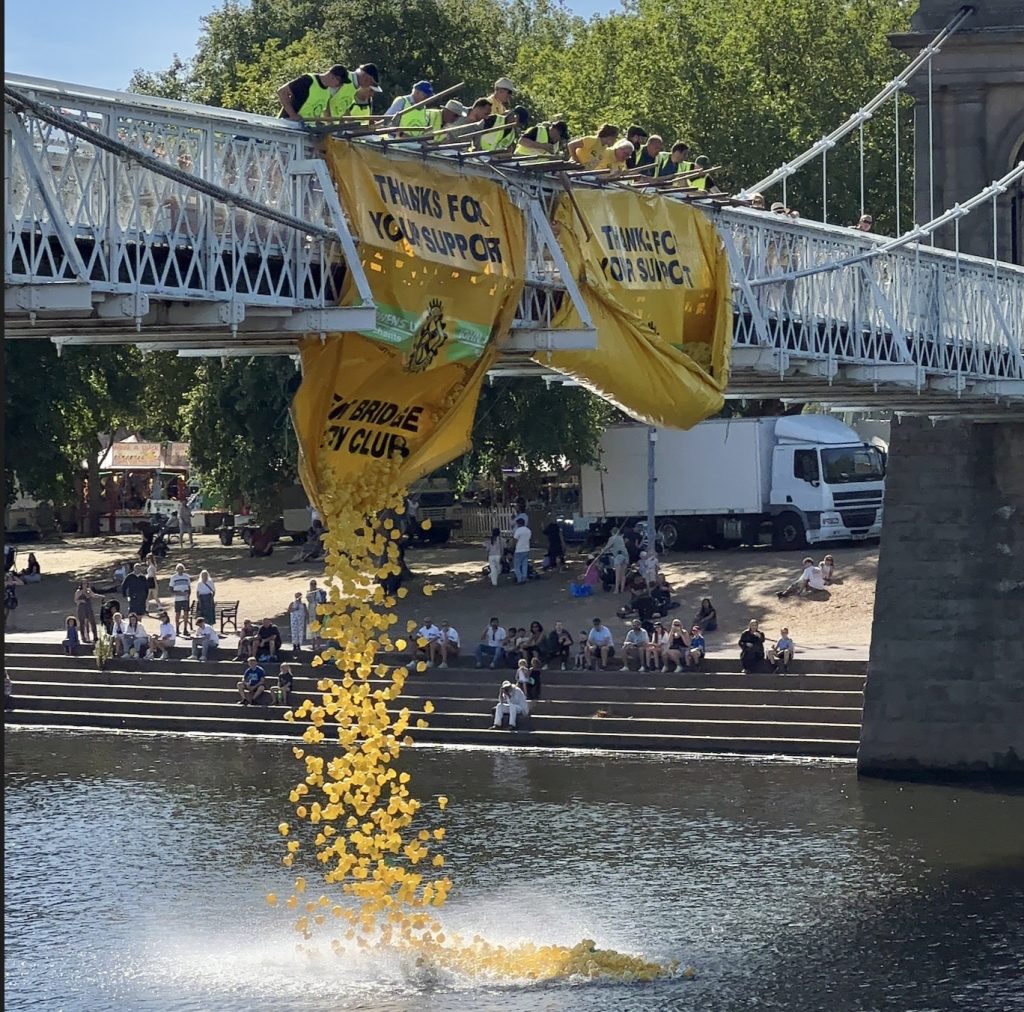 Pictures: The Great Nottingham Duck Race off to a flying start...almost ...