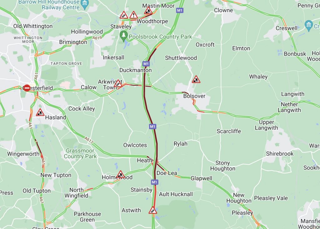 Live updates: M1 southbound J28 two lanes closed - lorry shed load and ...