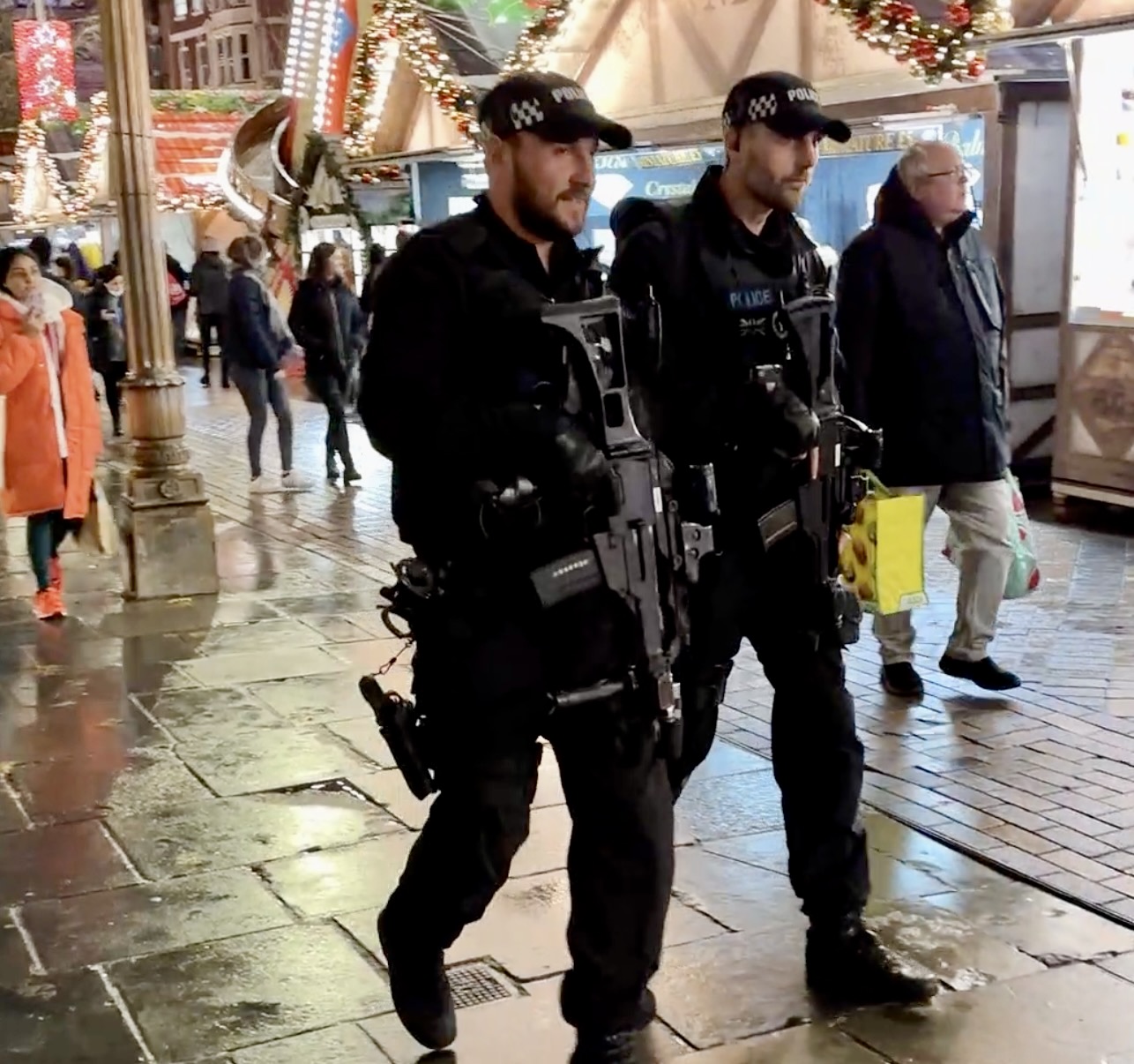 Armed Police patrol Nottingham's Winter Wonderland | West Bridgford Wire