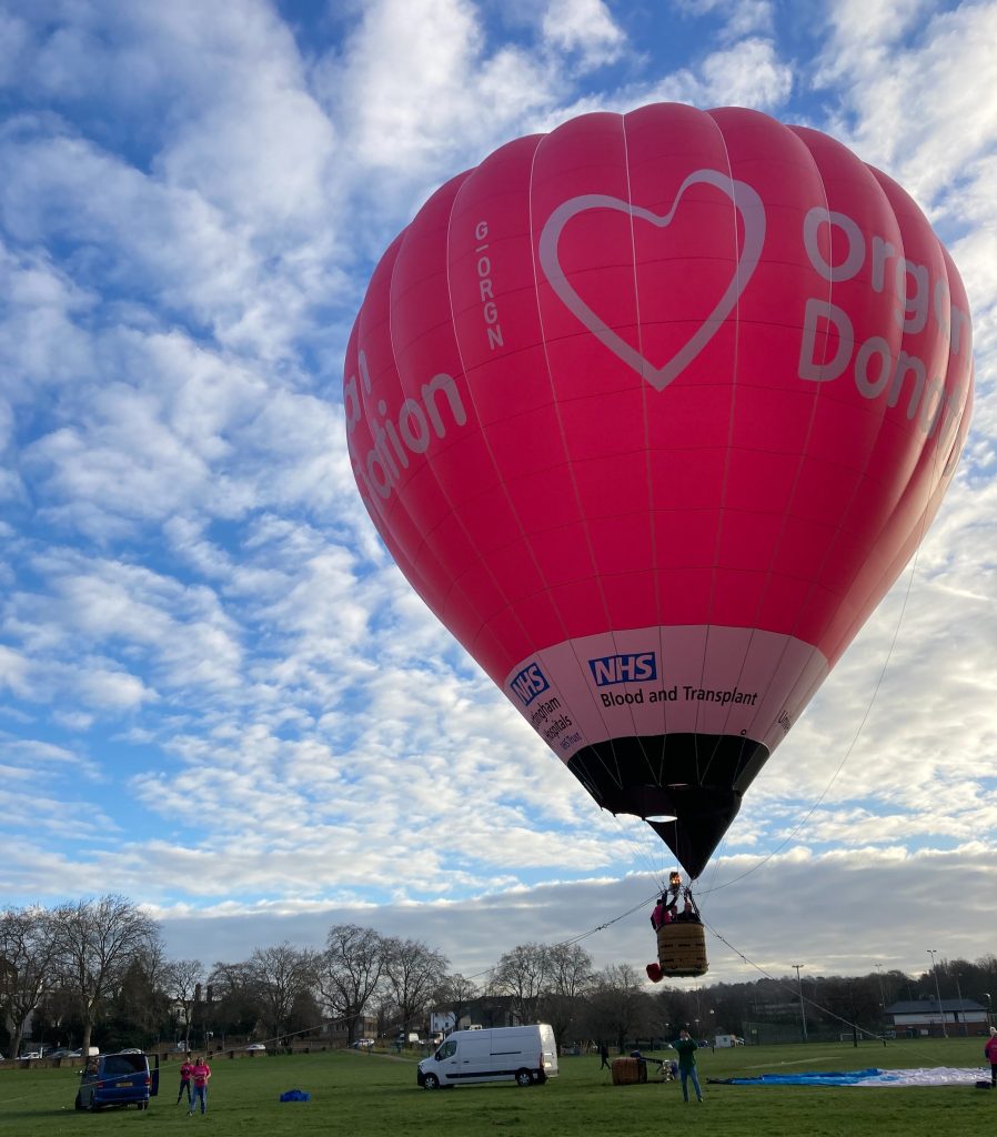 Pictures: Hot-air balloon launched over Nottingham for organ donation ...