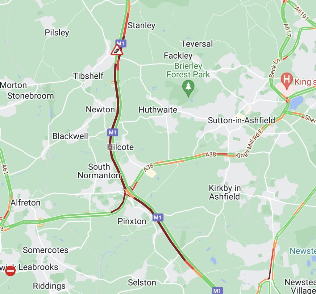 Live updates: M1 closed northbound J28 multi-vehicle collision | West ...