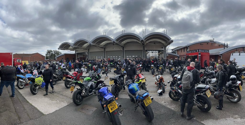 500 bikers turn up for Nottinghamshire fire service charity Easter Egg ...