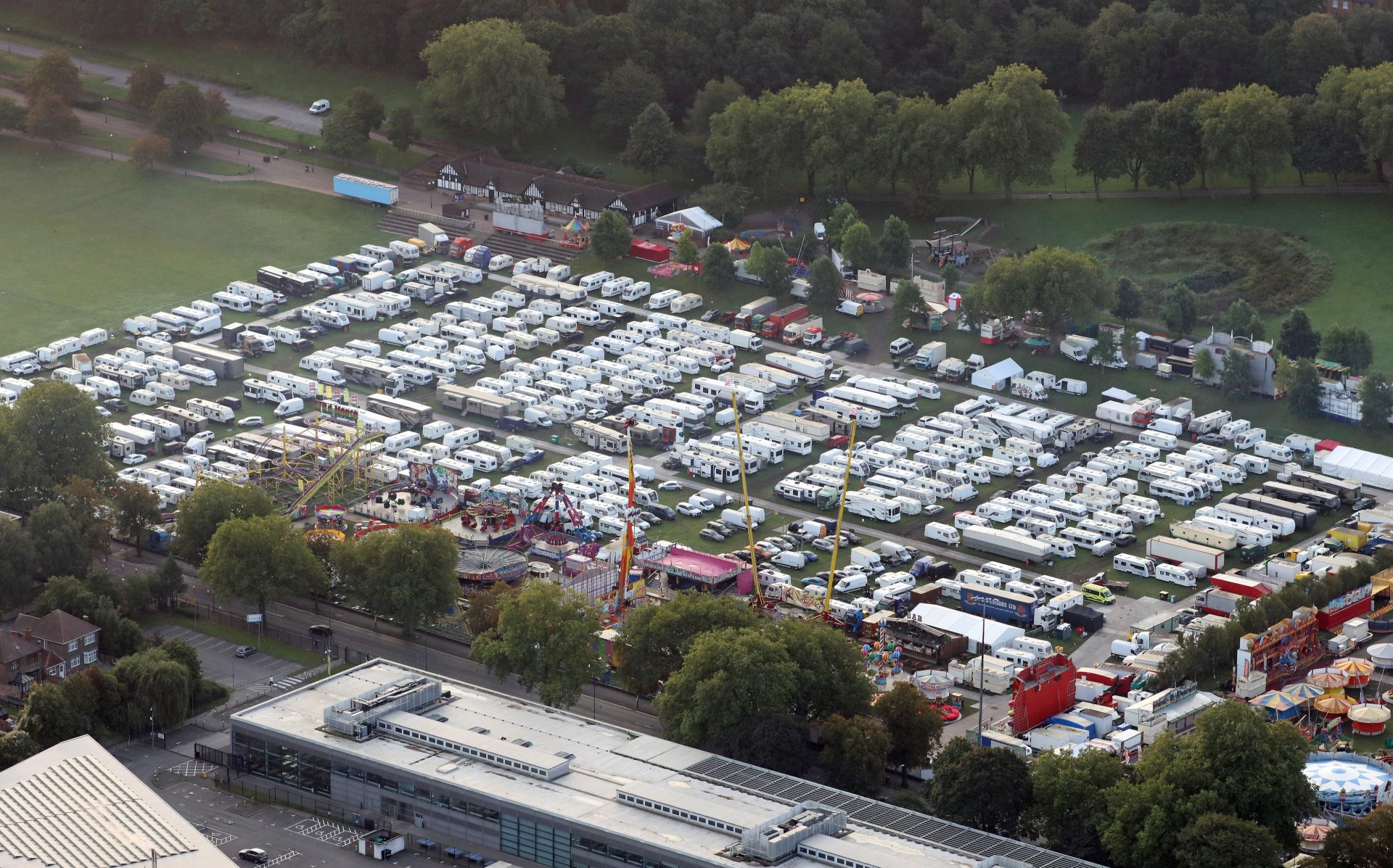 Pictures: Amazing aerial images show Goose Fair 2023 from the skies ...