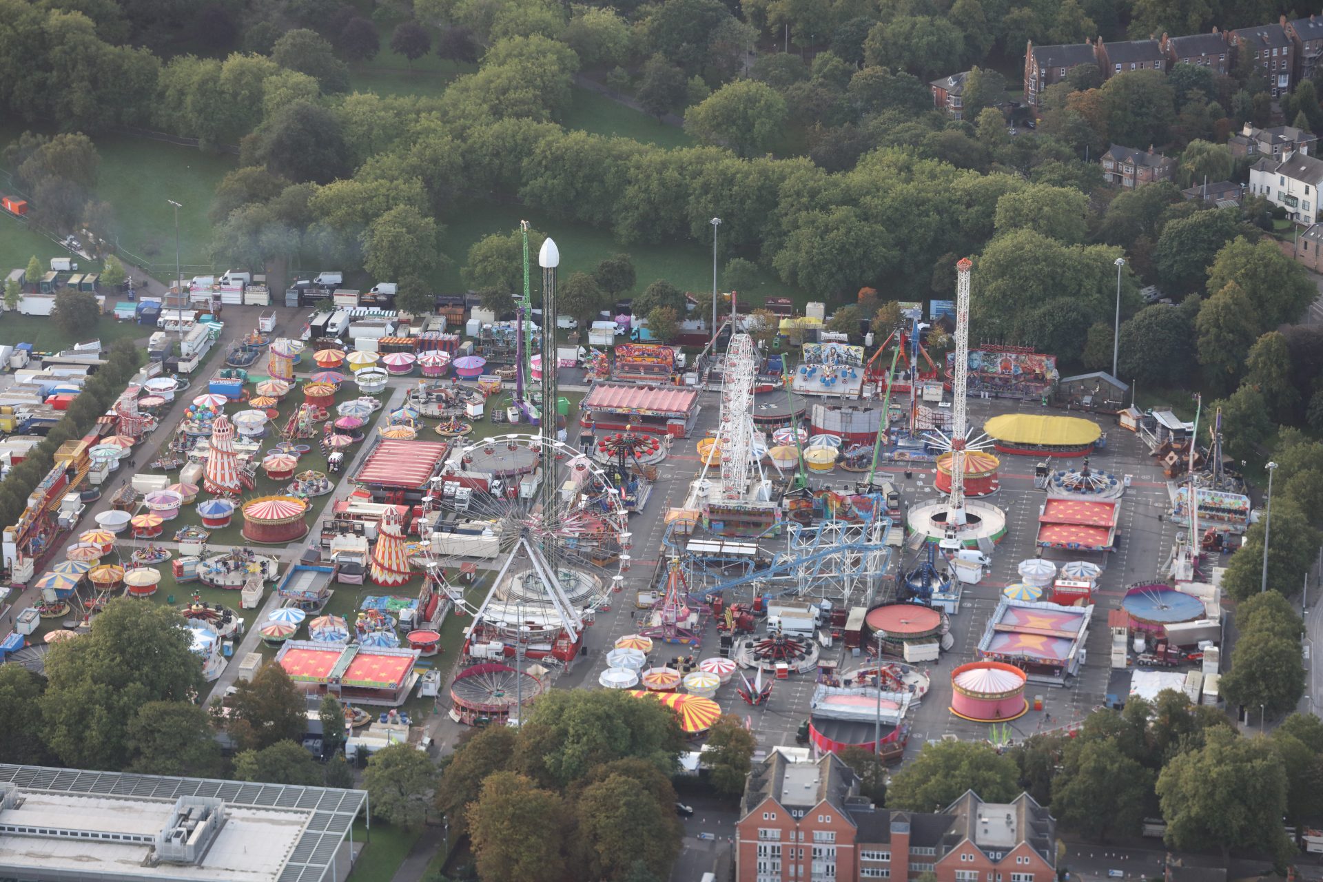 Pictures: Amazing aerial images show Goose Fair 2023 from the skies ...
