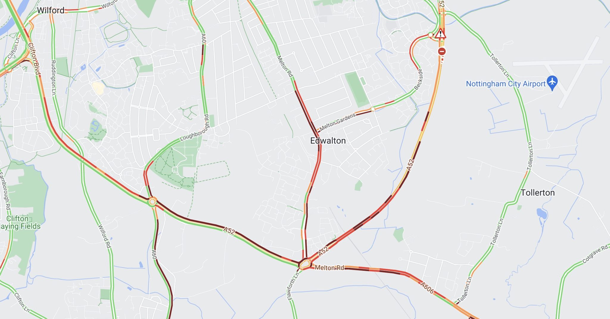Live updates: A52 West Bridgford blocked both ways - collision | West ...