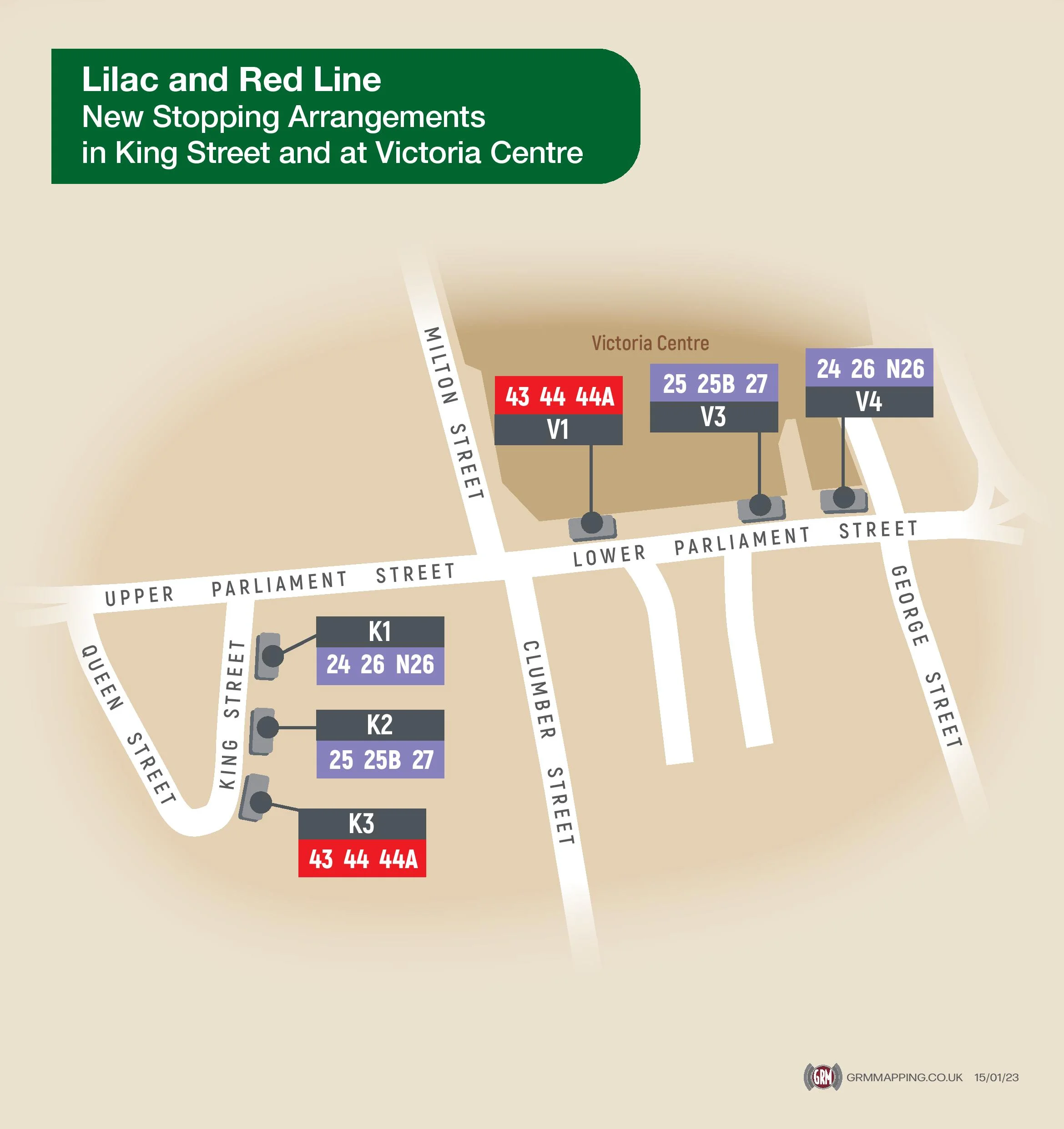 Buses: Nottingham City Transport Lilac, Pink and Brown route changes ...