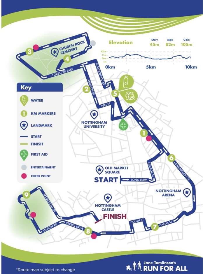 Nottingham 10K: Full list of road closures and route map for 10 March ...