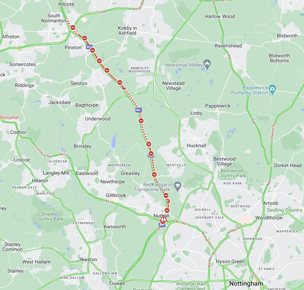 Live updates: M1 closed southbound J28 after serious collision | West ...