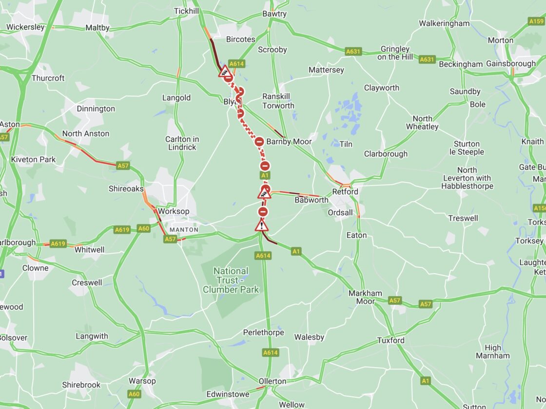 Live updates: A1 in Nottinghamshire closed both ways after serious ...