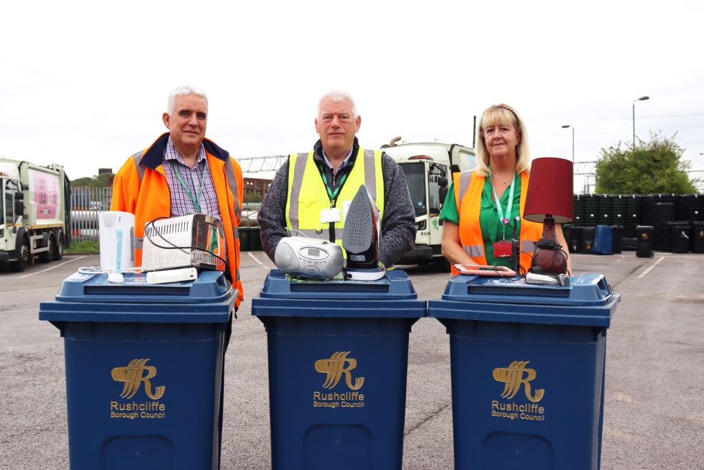 Rushcliffe: Residents can leave small electrical items on blue bins ...