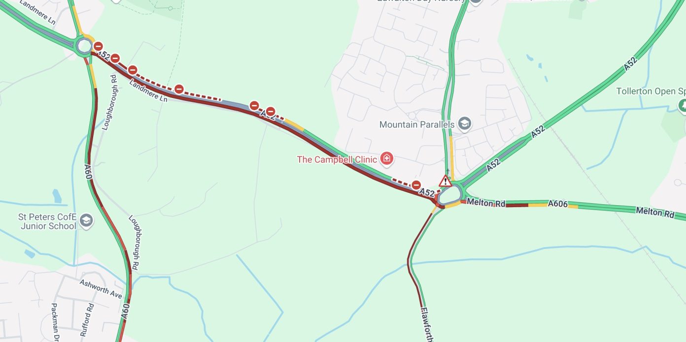 Live updates: A52 Nottingham Knight reopens | West Bridgford Wire