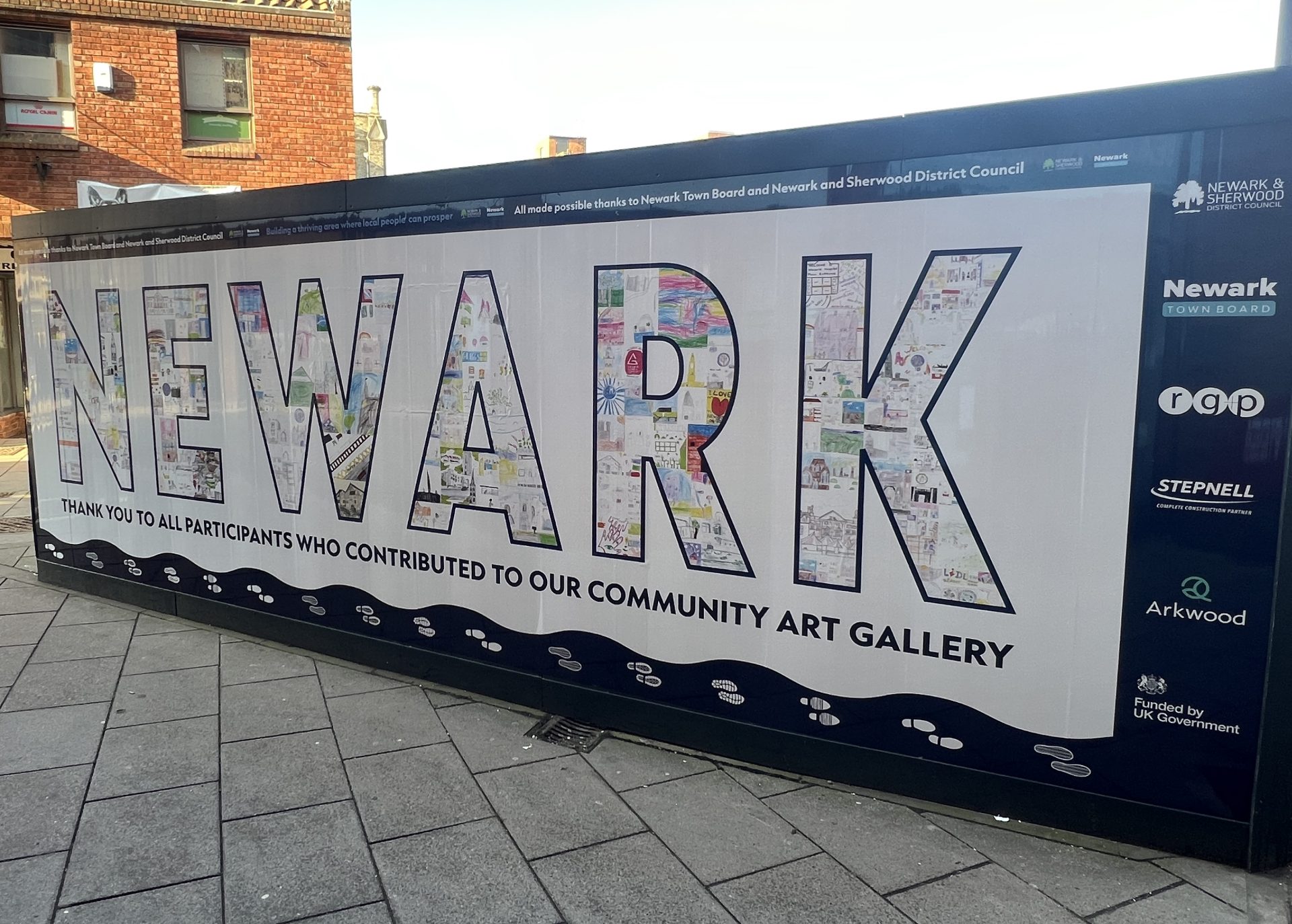 Artwork made from 160 residents' drawings on display in Newark | West ...