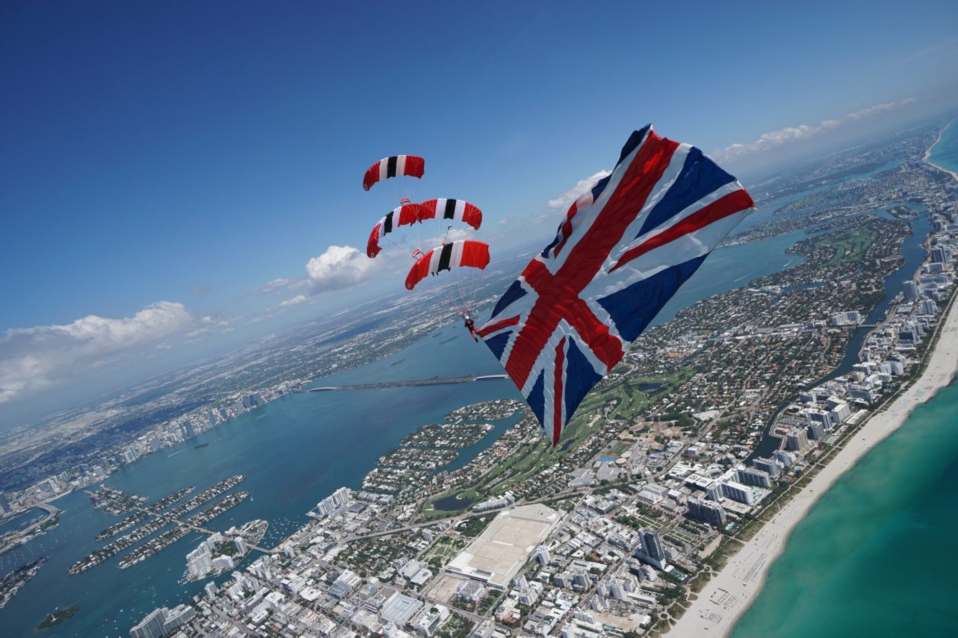 World famous Red Devils army parachute display team at Nottinghamshire ...