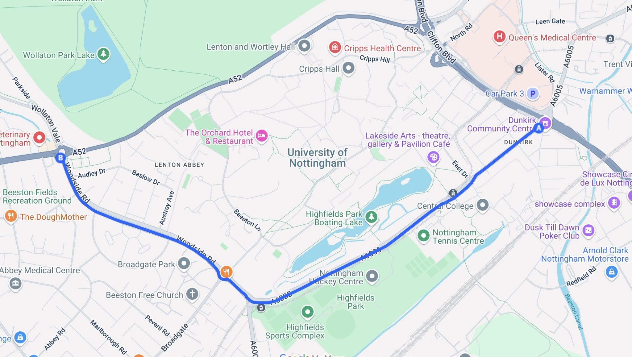 A52 QMC to Priory Island now closed for four months | West Bridgford Wire