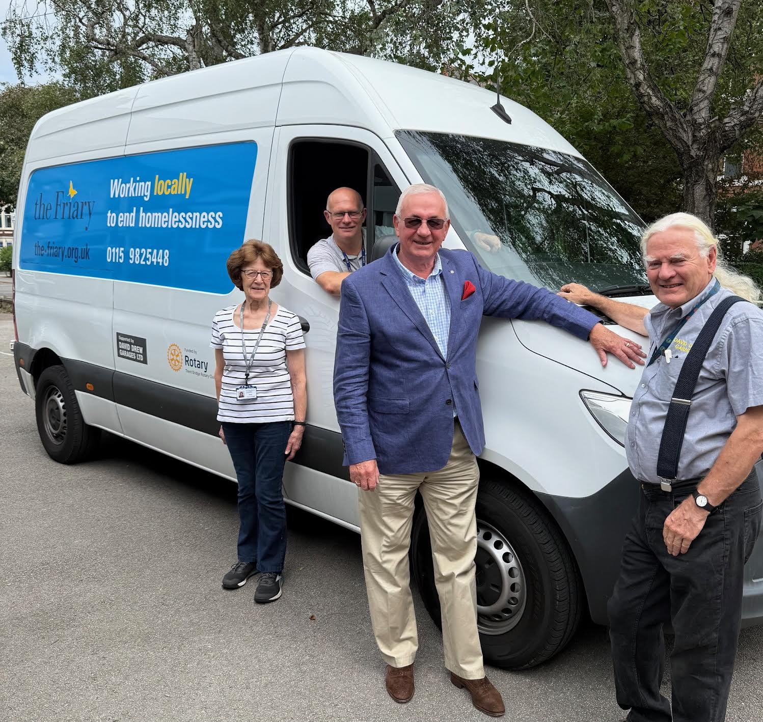 Electric van for The Friary after community support and donations ...