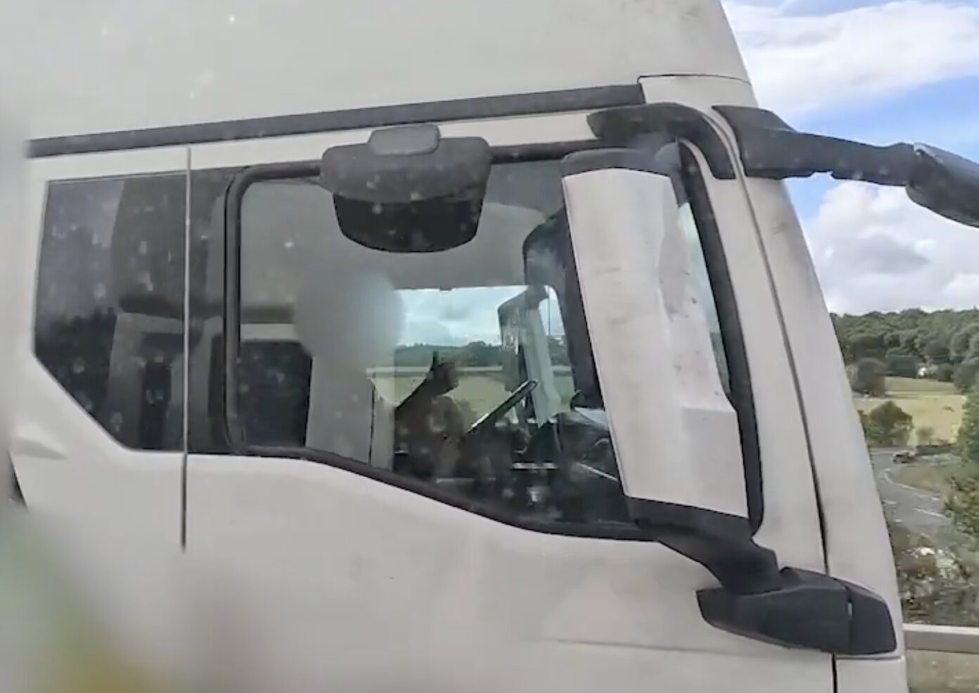 HGV driver with feet on dashboard among 200 caught in M1 police ...