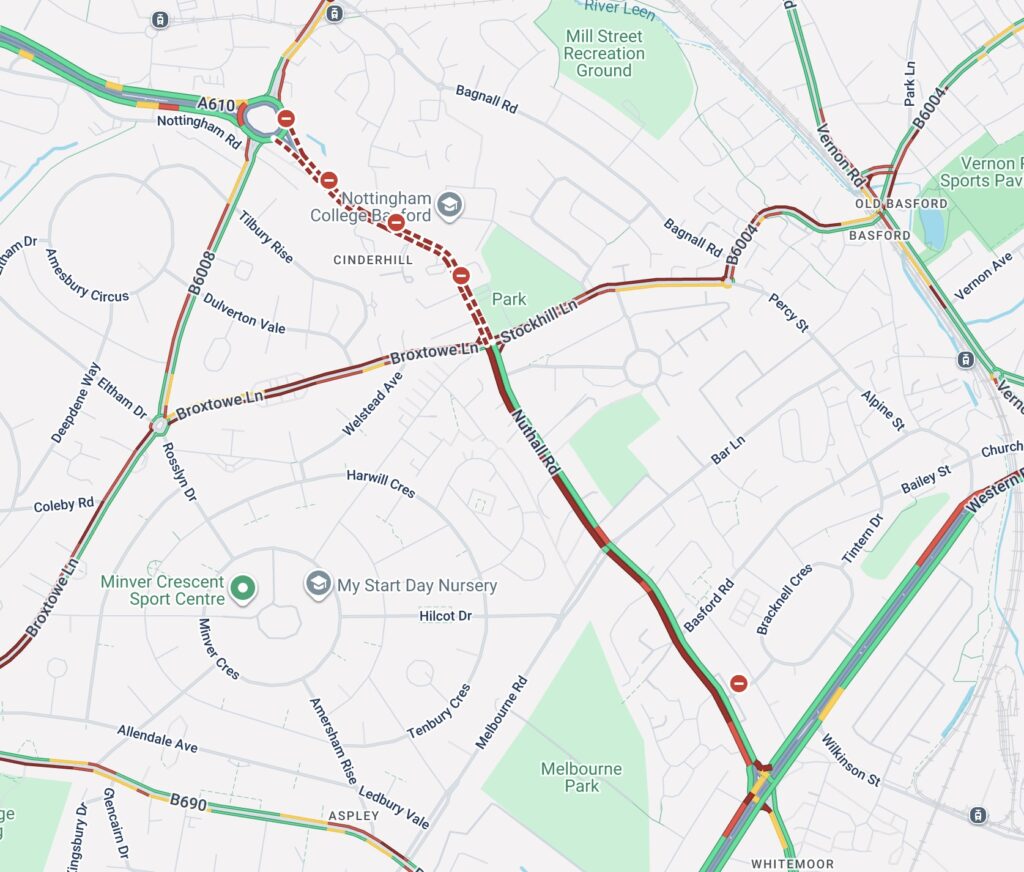 Updates: A610 closed at Nuthall after serious collision | West ...