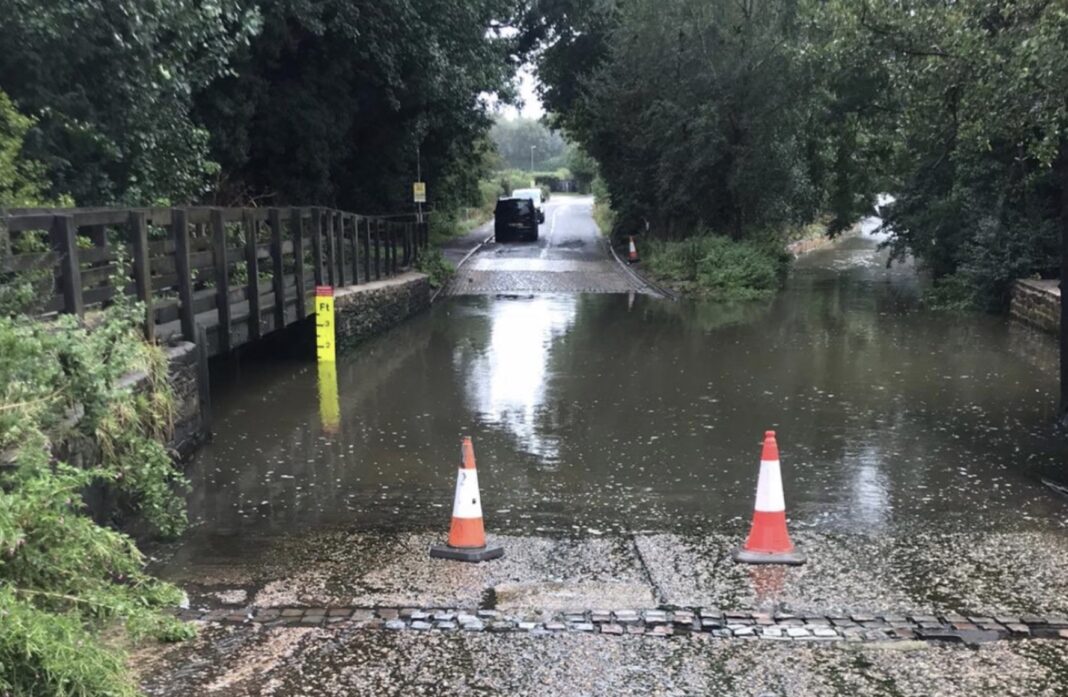 Rufford Ford: Plans to reopen road with flood gates and CCTV after 3 ...