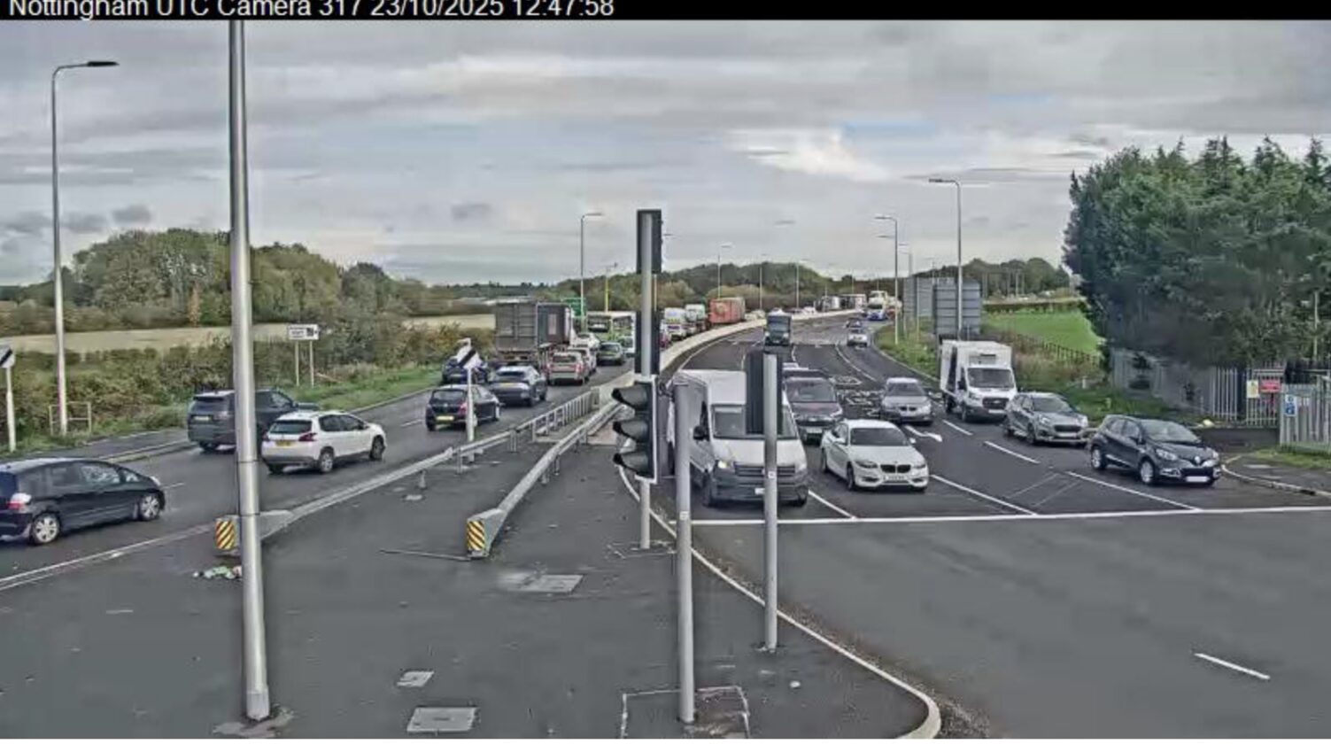 Updates - A52 Radcliffe Road CLOSED both ways after digger falls off ...