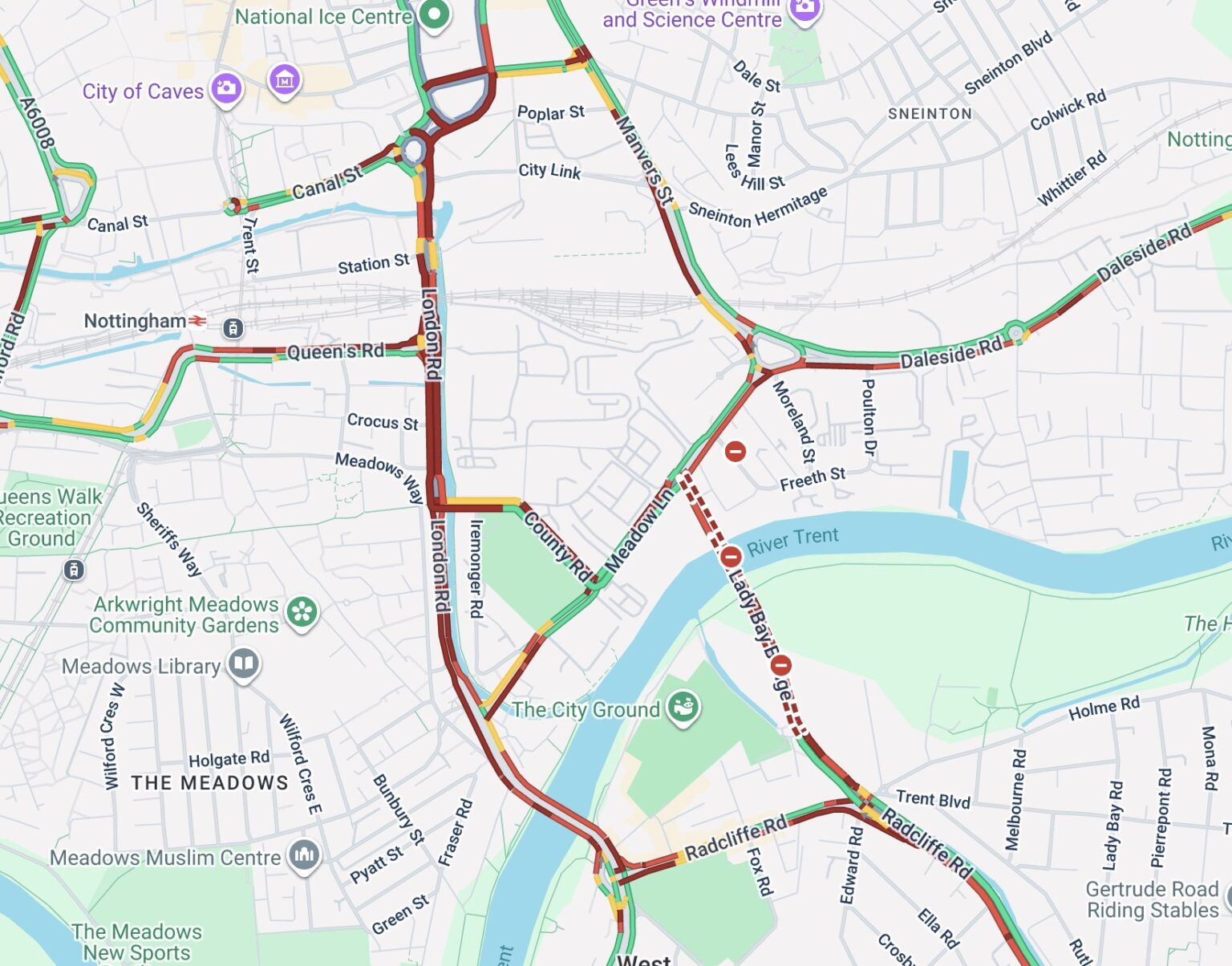 Updates: Traffic delays across the network ahead of Forest match at ...