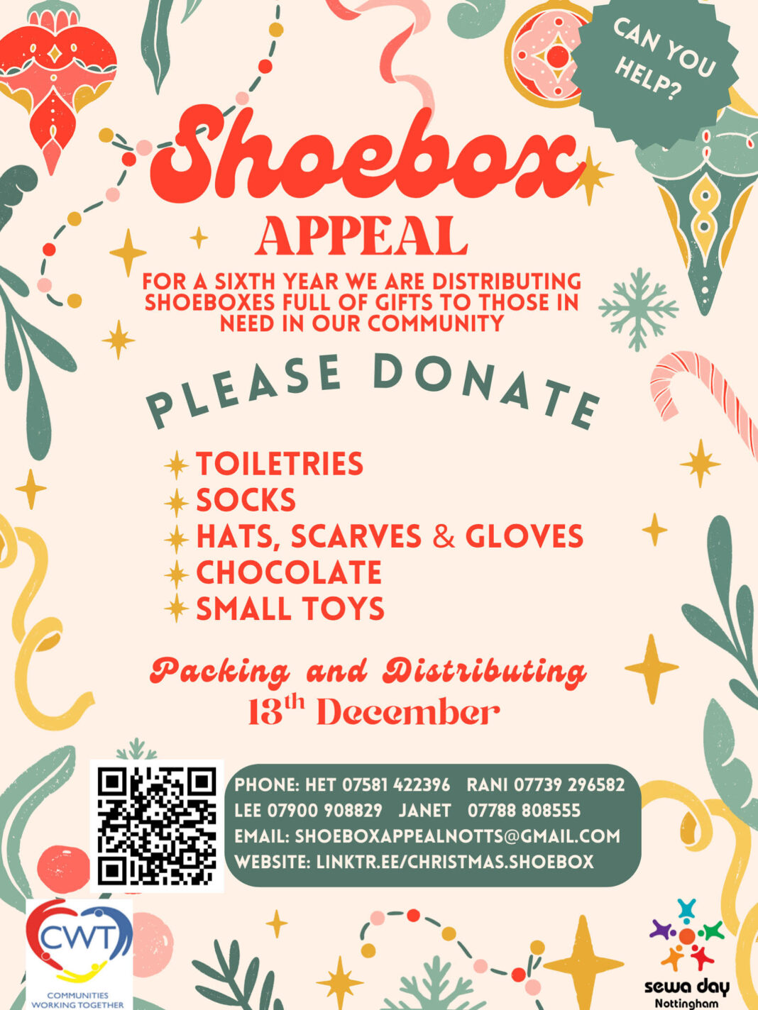 Donations still needed for West Bridgford charity Christmas shoebox ...