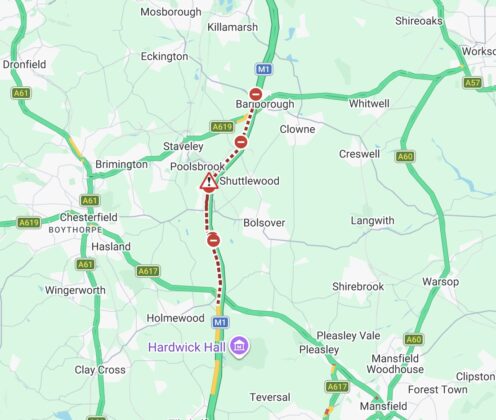 Updates: M1 J29 closure EXTENDED due to police incident | West ...